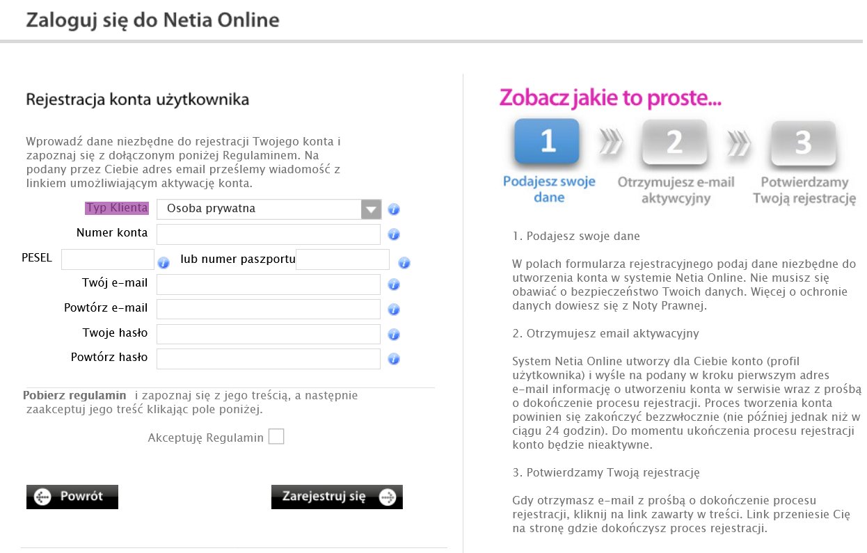 Netia Online – logowanie po raz pierwszy. Co zrobić? - Netia